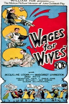 ‎Wages for Wives (1925) directed by Frank Borzage • Reviews, film ...
