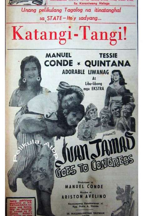 ‎Juan Tamad Goes to Congress (1960) directed by Manuel Conde • Reviews ...