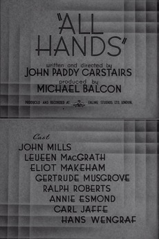 ‎All Hands (1940) directed by John Paddy Carstairs • Reviews, film ...