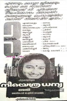 ‎Neeyethra Dhanya (1987) directed by Jeassy • Film + cast • Letterboxd